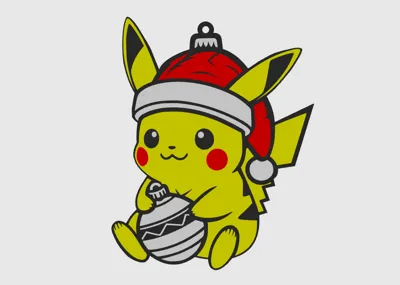 Pikachu Christmas Ornament by SnK3DD - MakerWorld