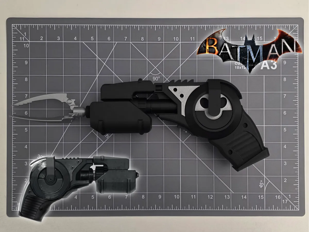 Batman Arkham Origins Batclaw - Free 3D Print Model - MakerWorld