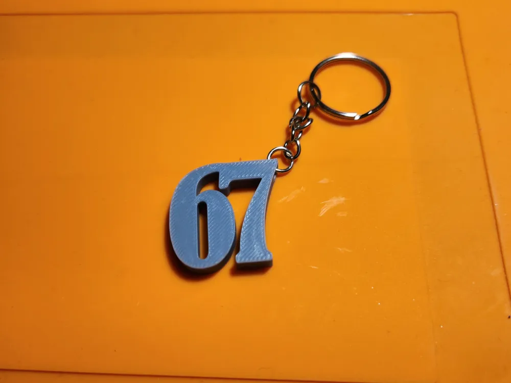 67 Keychain by M3Dprints MakerWorld: Download Free 3D Models