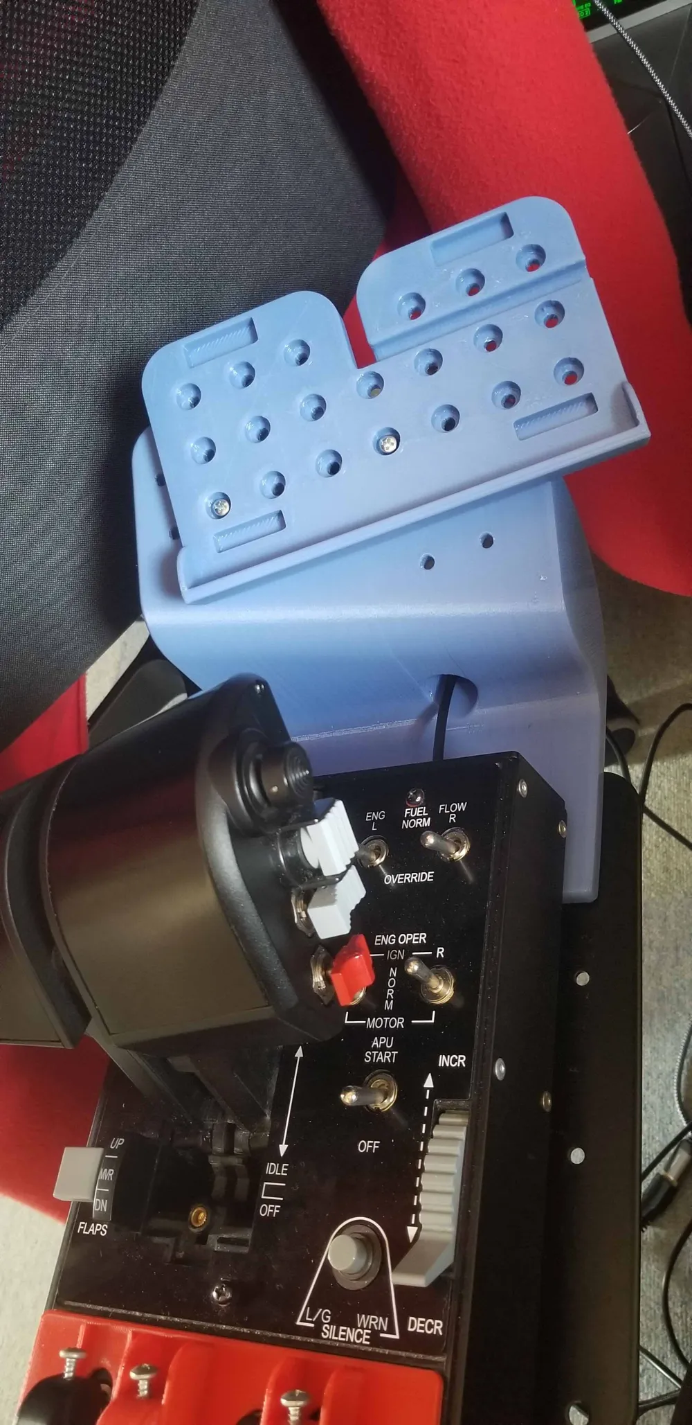 Elgato Stream Deck XL Thrustmaster Warthog Mount by Asherao MakerWorld ...