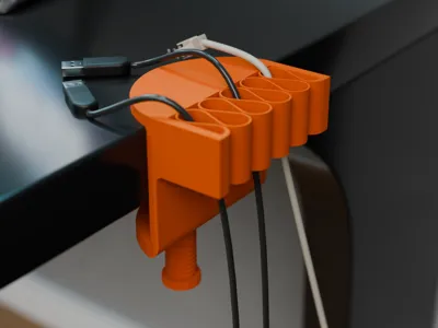 3d printed cable holder - MakerWorld
