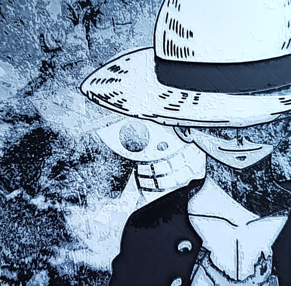 Luffy OnePiece Hueforge by Atrus Design - MakerWorld