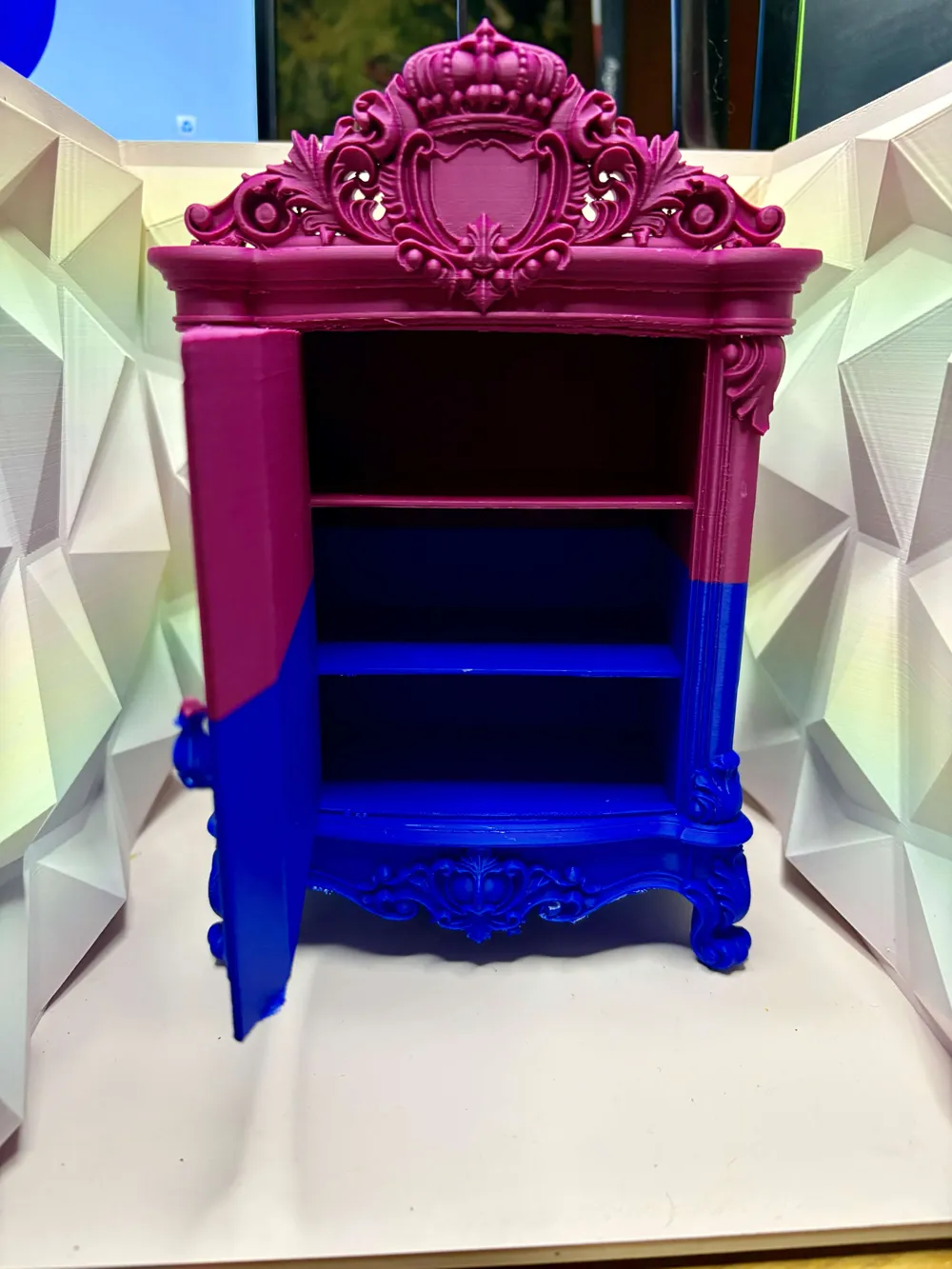 Royal Baroque Cabinet - Free 3D Print Model - MakerWorld