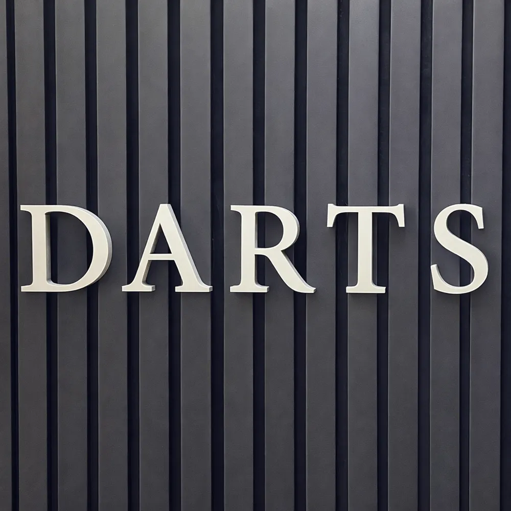 DARTS Wall Decor – 3D Lettering Wall Art - Free 3D Print Model - MakerWorld
