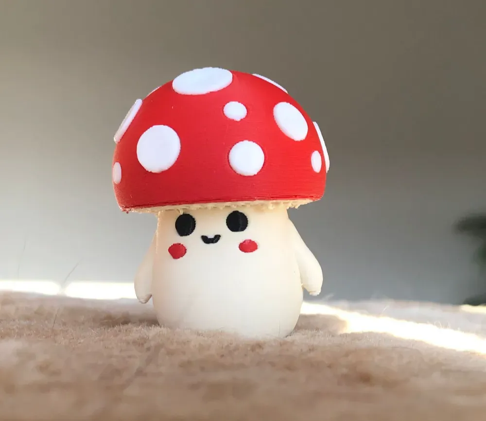 Cute mushroom - Free 3D Print Model - MakerWorld