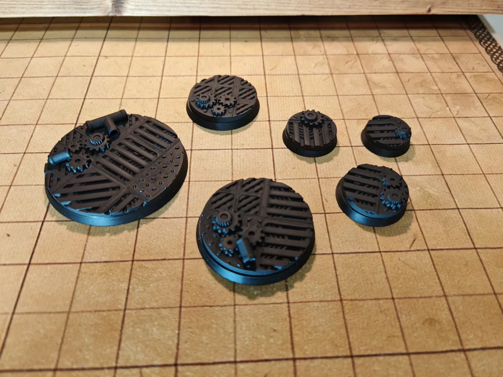 Industrial / Tech Bases - DnD 40K TTRPG - 7 sizes - Free 3D Print Model ...