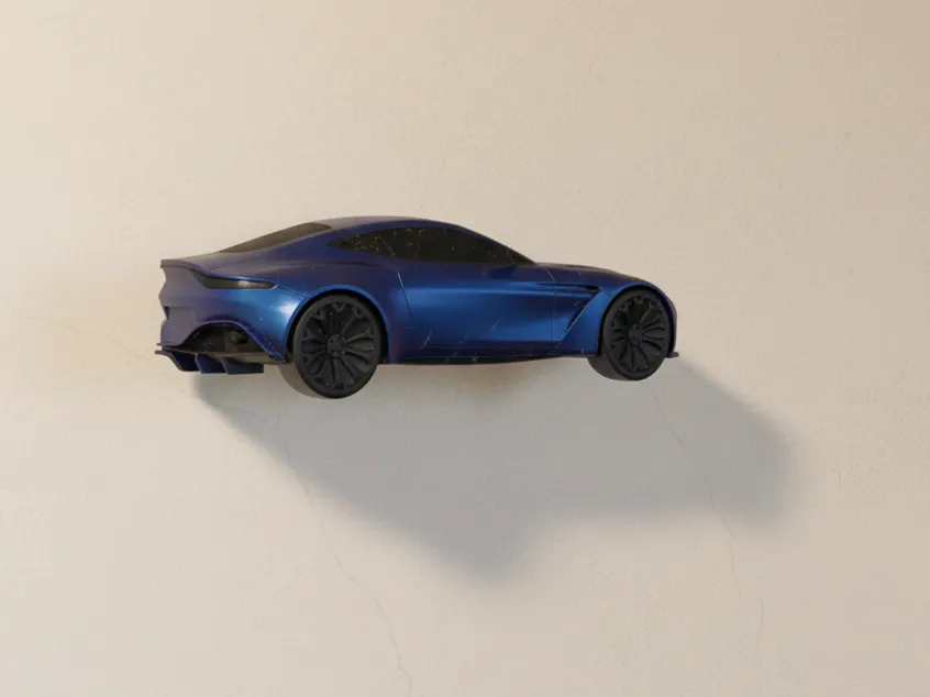 Aston Martin Vantage Wall Art - Side View - Free 3D Print Model ...