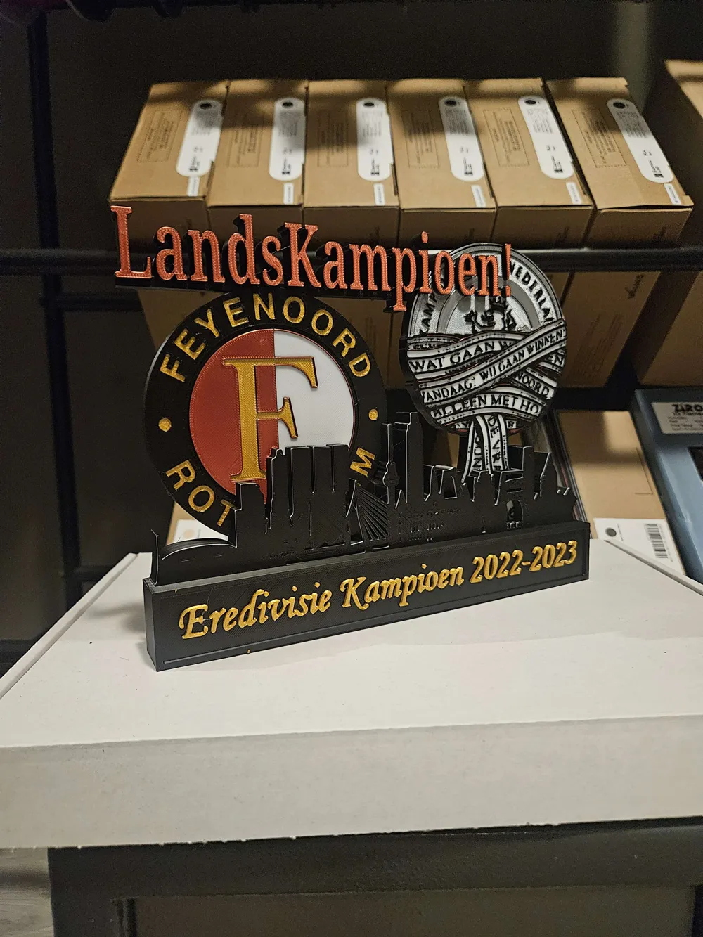 Feyenoord Scarf Championship Trophy 2022-2023 by Rotterdam_3d_Art ...