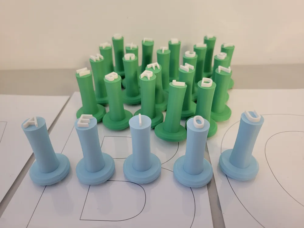 Letter and Number Stamps for Playdoh by ArchSaint MakerWorld: Download ...