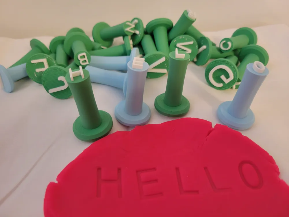 Letter and Number Stamps for Playdoh by ArchSaint - MakerWorld