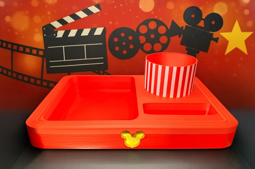 Mickey Movie Snack Tray - Free 3D Print Model - MakerWorld