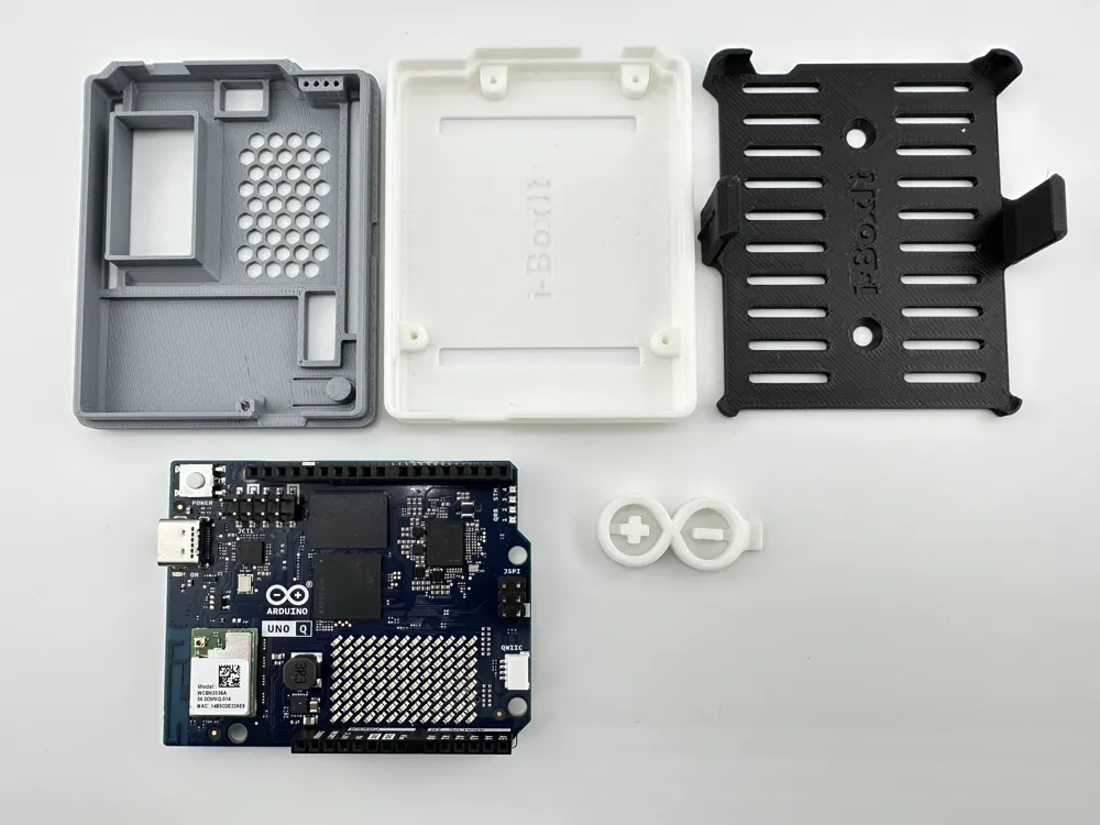 Arduino Uno Q Case Kit - Snap-fit - Wall Mount - Free 3D Print Model ...