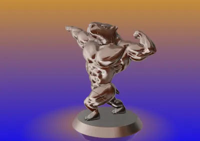 CHIGUIRE MAMADO - CAPIBARA MUSCULOSO by 3DXAV - MakerWorld