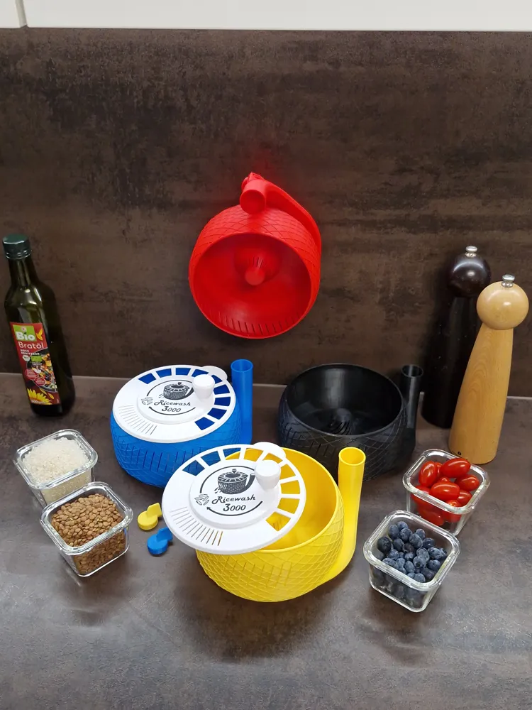 HydroBowl Fruit Rice Vegetable washer Ricewash3000 - Free 3D Print ...