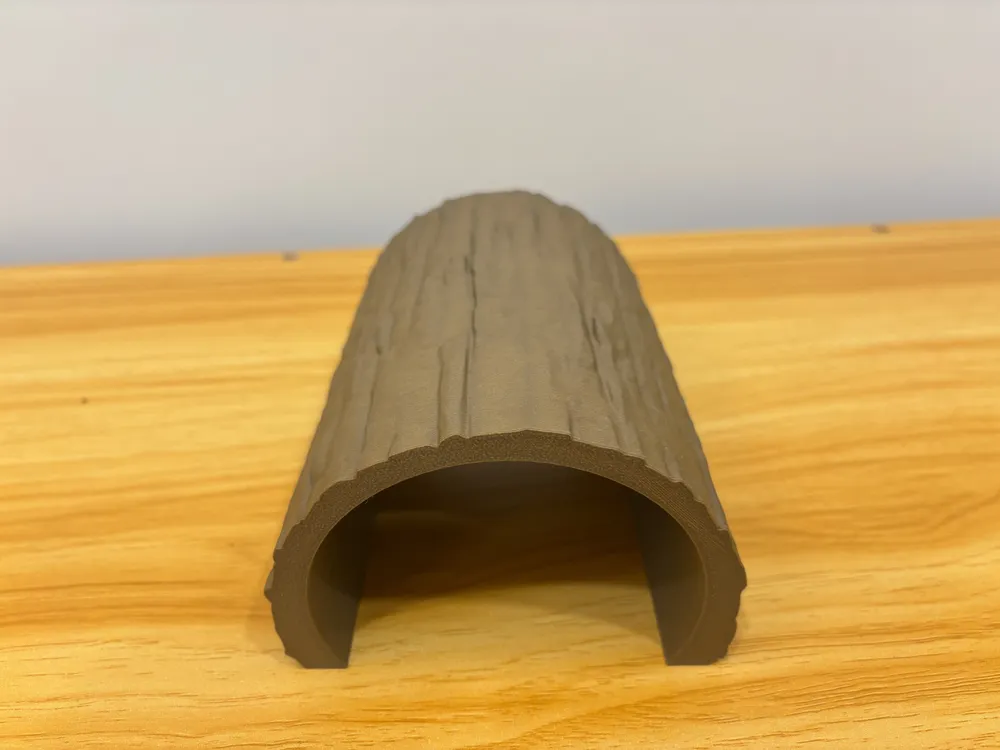 Wood Log Reptile Hide - Free 3D Print Model - MakerWorld