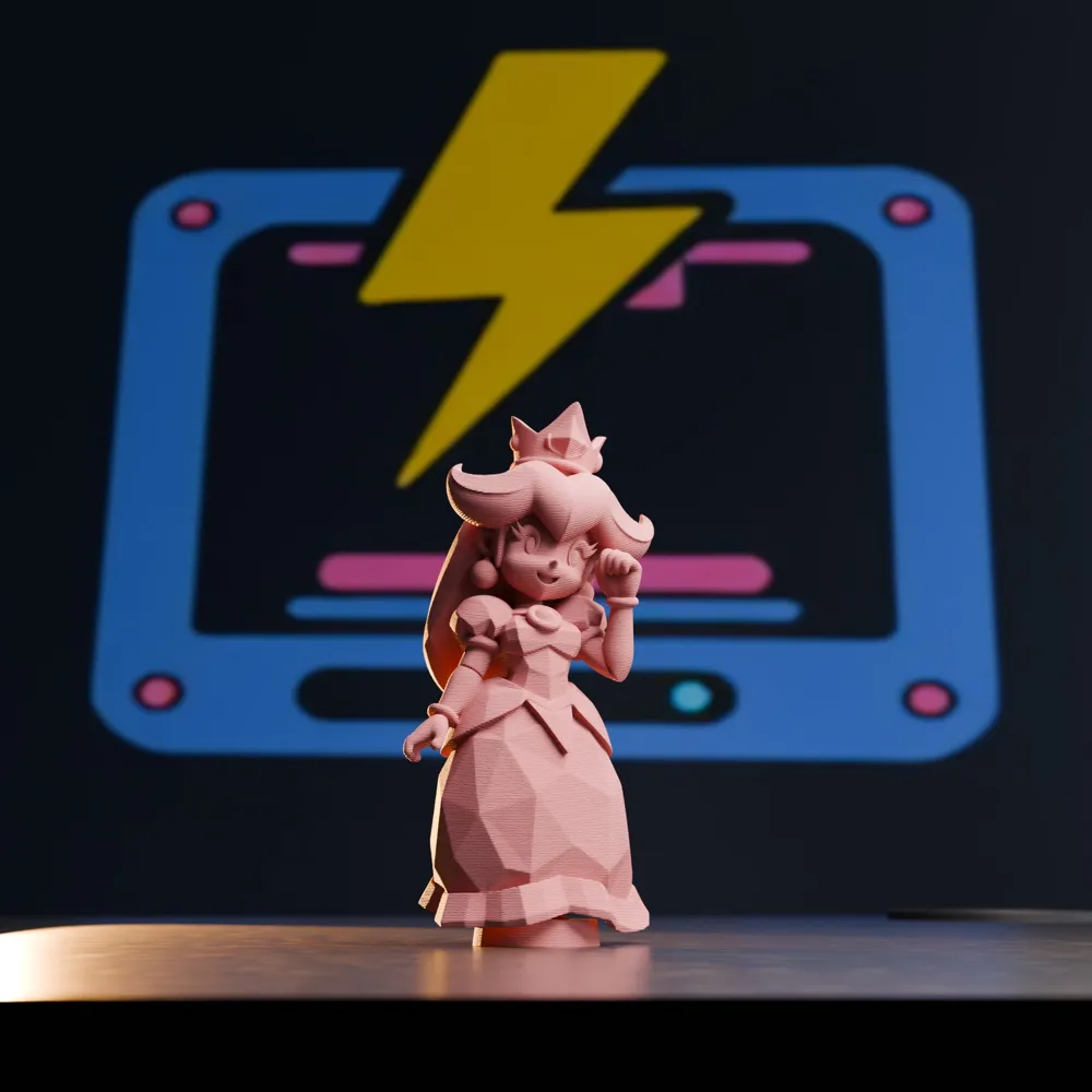 Low Poly Princess Peach Mini by TheLightning MakerWorld: Download Free ...