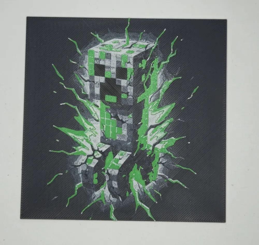 Creeper Hueforge by LoFi Layers MakerWorld: Download Free 3D Models