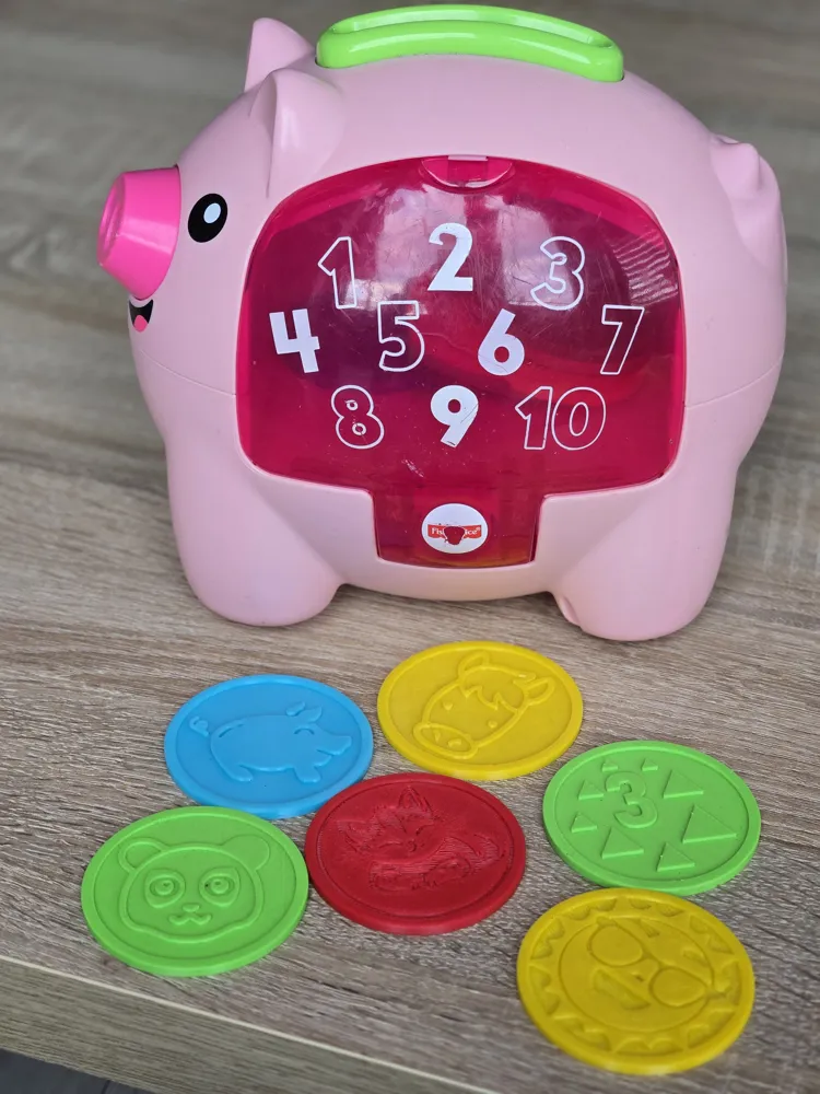 Fisher Price Piggy Bank Coins by 3DcrabiMakerWorld: Download Free 3D Models
