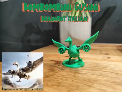 Bombombini Gusini Brainrot - Free 3D Print Model - MakerWorld