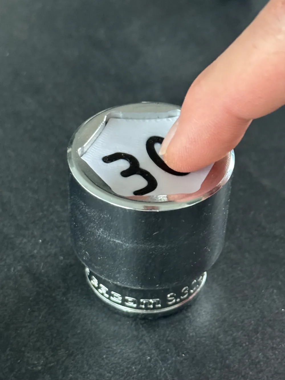 Hexagonal Socket Identification Tag/Label (metric) by dedge - MakerWorld