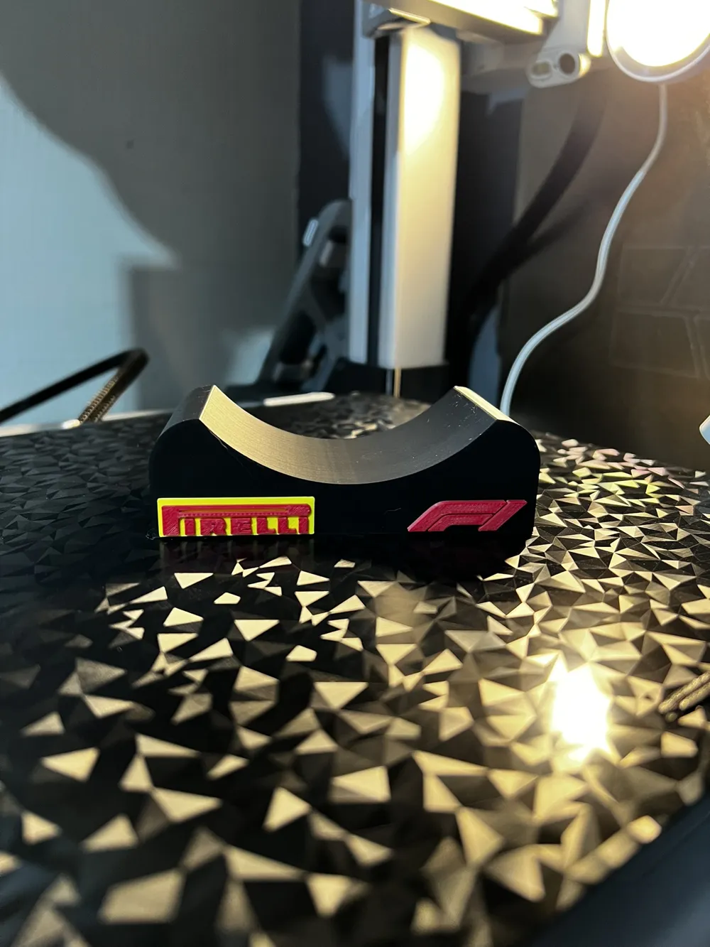 F1 Tyre Base 100mm - With Logo - AMS - Free 3D Print Model - MakerWorld