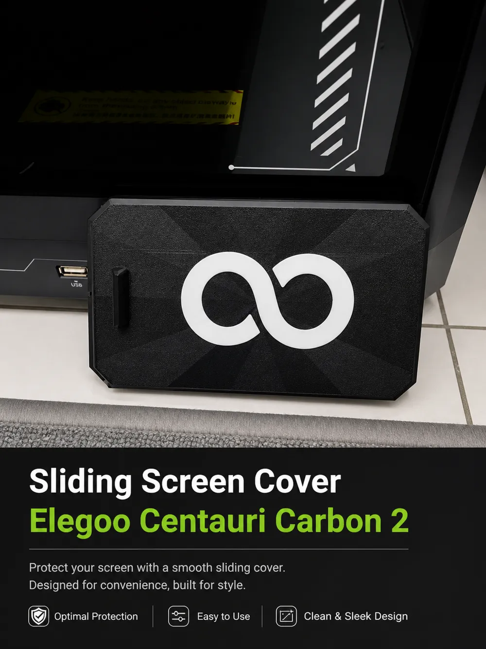 Sliding Screen Cover Centauri Carbon 2 (CC2) - Free 3D Print Model ...