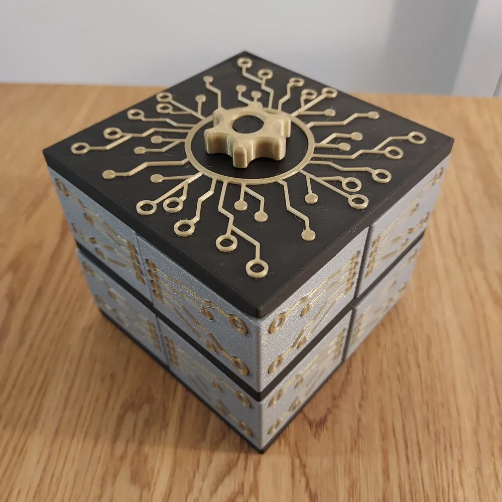 Electronic box - 2x4 compartments - Free 3D Print Model - MakerWorld