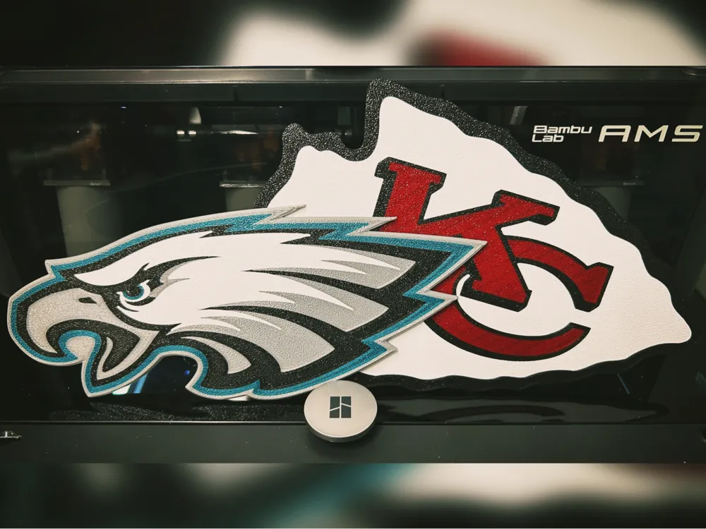 Logos Super Bowl 2025 – Decorative Plates by eMJay_3D - MakerWorld