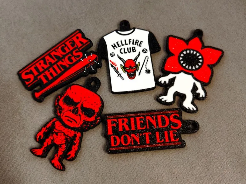 Stranger Things Keychain Collection by Zenkai3D Studio MakerWorld ...