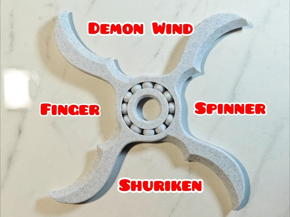 Fidget Spinning Finger Throwing Star - Free 3D Print Model - MakerWorld