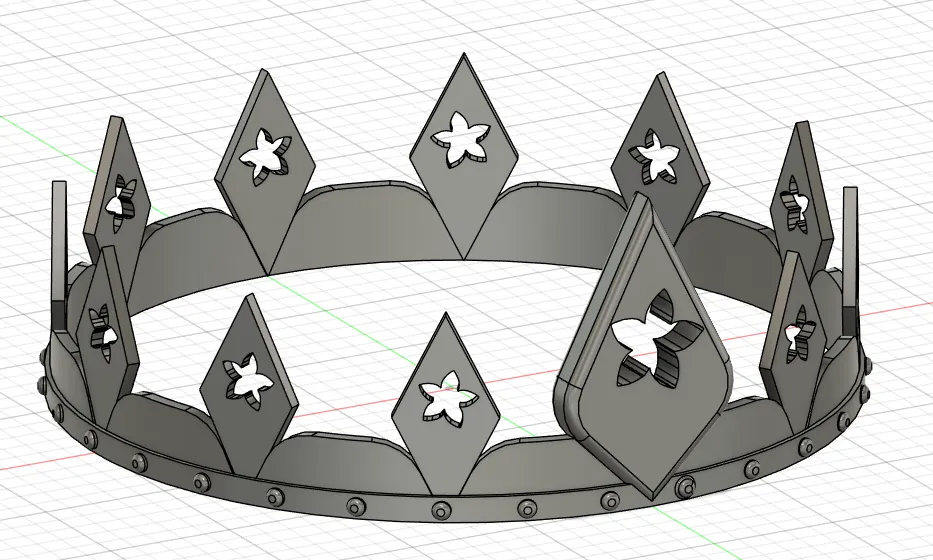 Princess Flower crown - Free 3D Print Model - MakerWorld