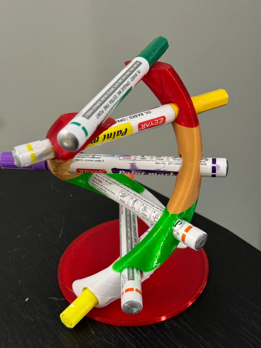 DNA Pen / Paintbrush Holder 6 pen colored Remixed by 3Designfan ...