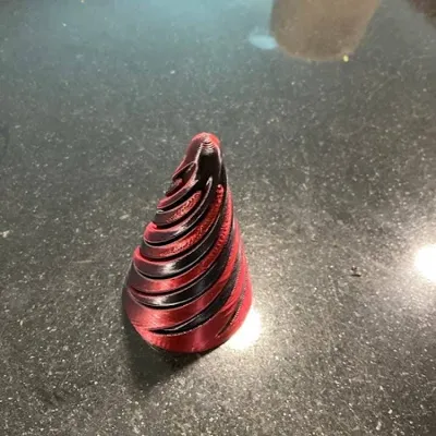 Illusion Spiral fidget cone by Rouge - MakerWorld
