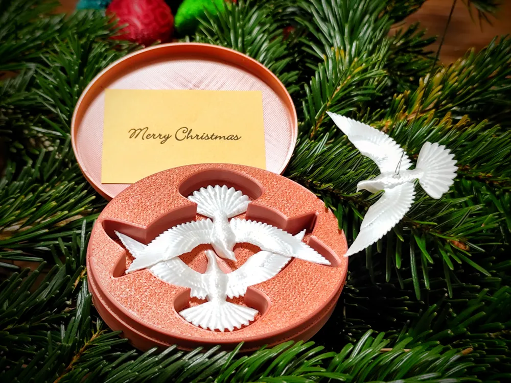 Christmas Friendship Doves Gift Box by 3Dudek MakerWorld: Download Free ...