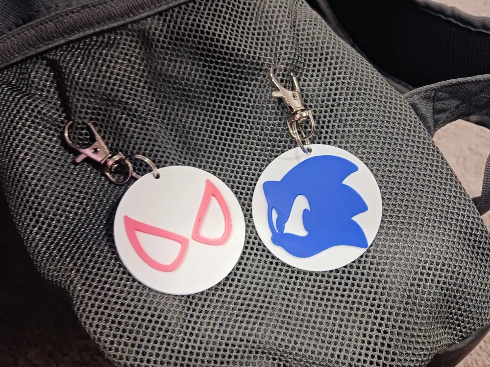 Sonic The Hedgehog Keychain by Printing Chaos - MakerWorld