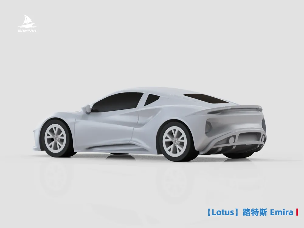 【Lotus】Lotus Emira Sports Car 1:64 Scale Model Single Color Unpainted ...