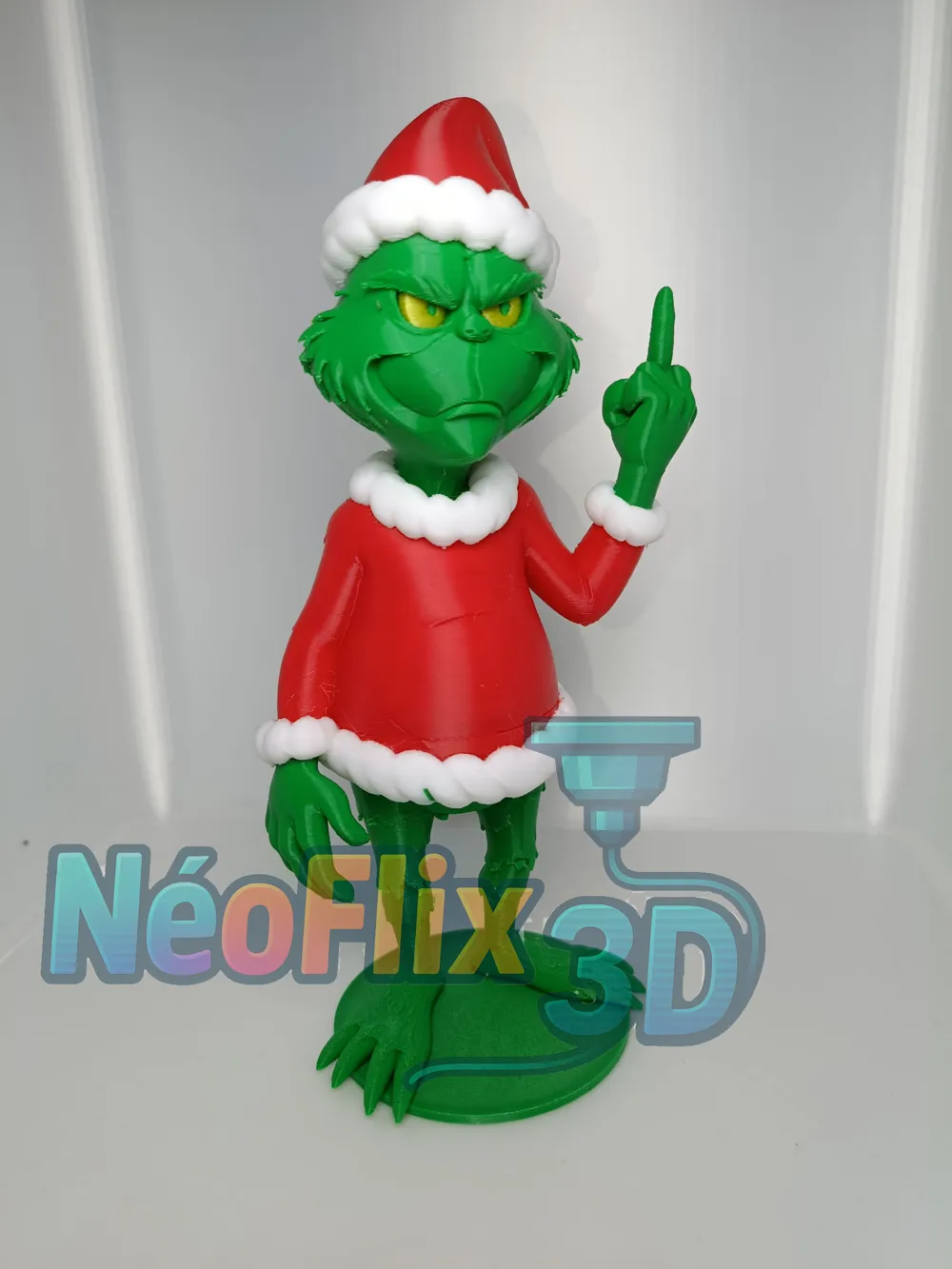 Grinch Doigt doigt insolent – Figurine de Noël - Modèle d'Impression 3D ...