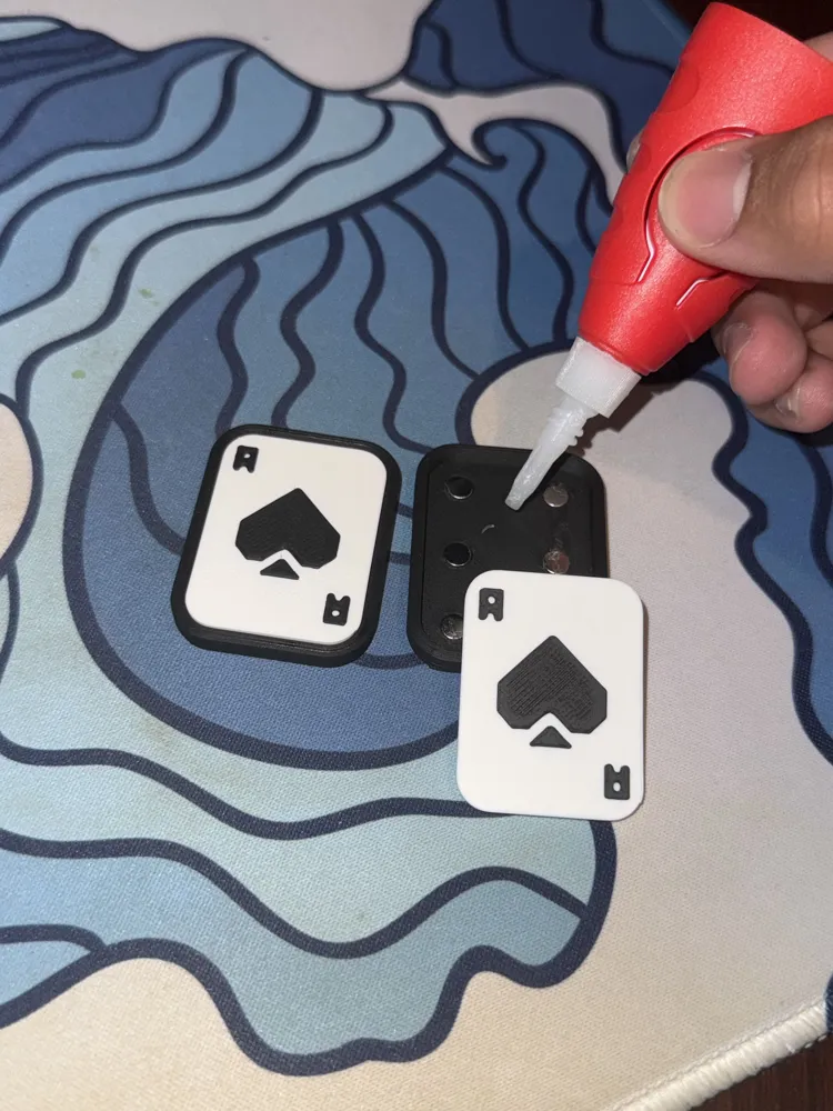 Ace Card Magnetic Fidget - Free 3D Print Model - MakerWorld