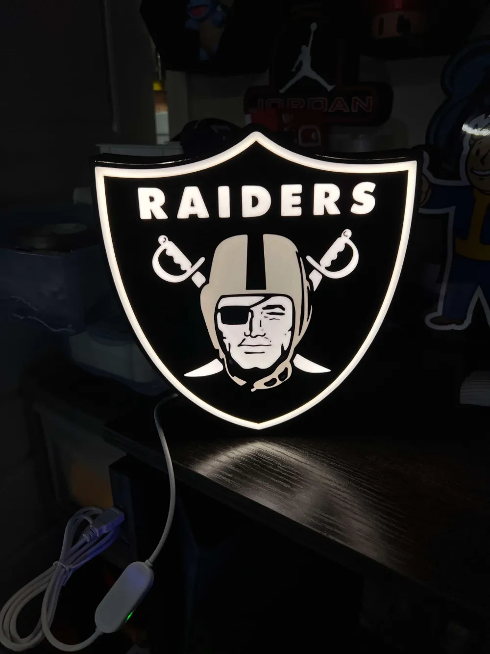 Las Vegas Raiders LED Lamp by Codyinbody3 - MakerWorld