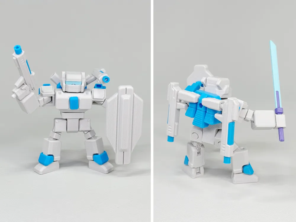 Robot M02 & Armed Pack - Free 3D Print Model - MakerWorld