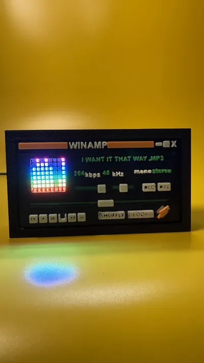 Winamp Visualizer Box for Waveshare ESP32S3 Matrix by shantanugoel ...