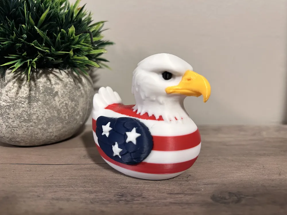 Bald Eagle Rubber Duck by K3DPrint MakerWorld: Download Free 3D Models