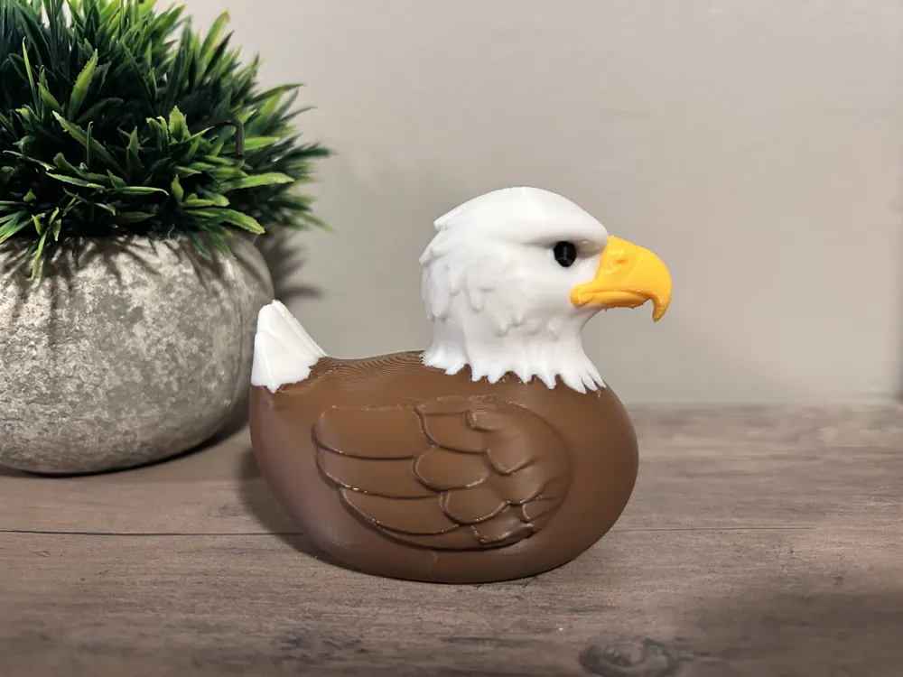 Bald Eagle Rubber Duck - Free 3D Print Model - MakerWorld