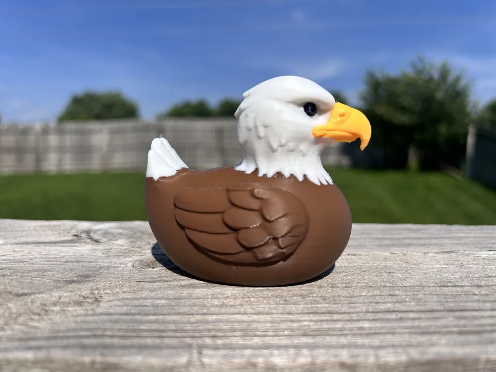 Bald Eagle Rubber Duck - Free 3D Print Model - MakerWorld