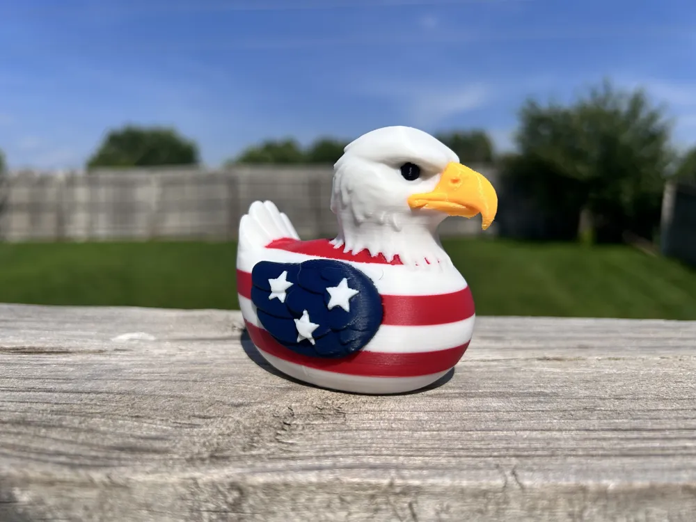 Bald Eagle Rubber Duck - Free 3D Print Model - MakerWorld