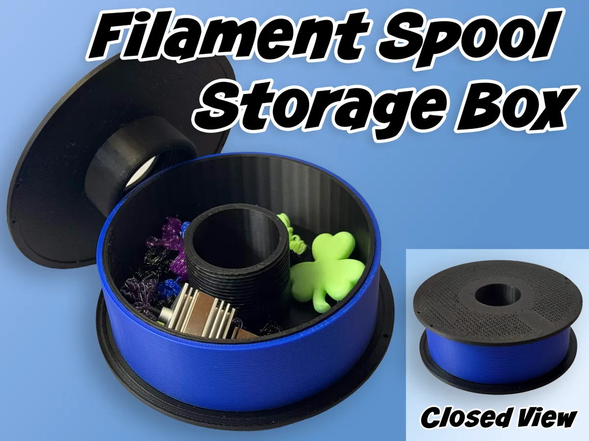 Mini Filament Spool Box - Free 3D Print Model - MakerWorld