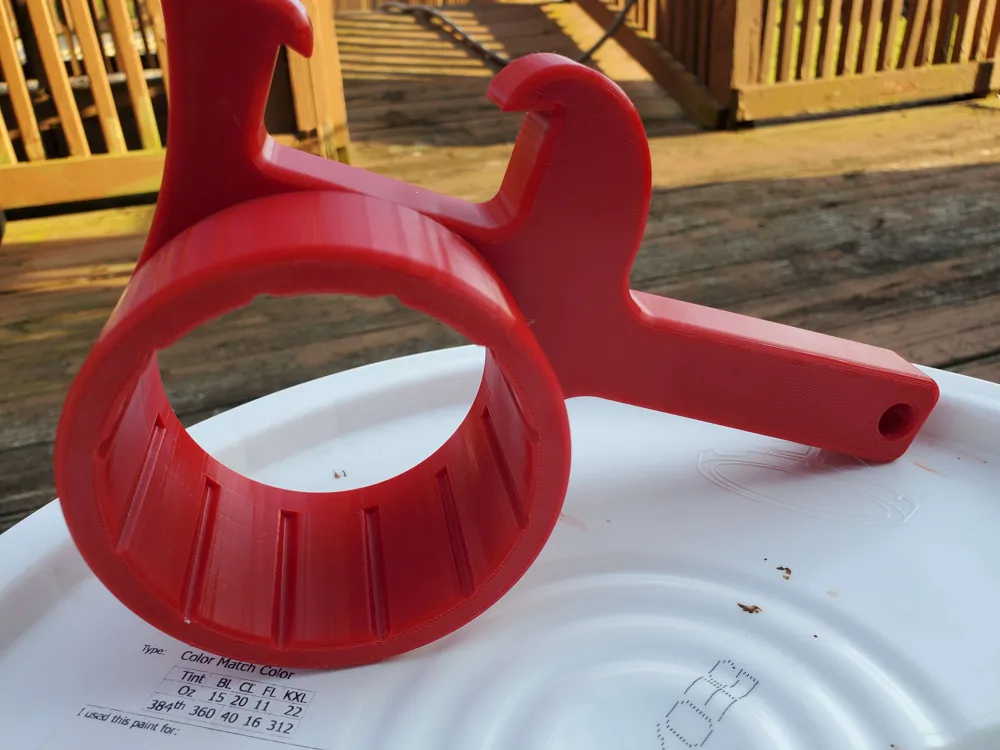 Combo 5 Gallon bucket lid opener tool - Free 3D Print Model - MakerWorld
