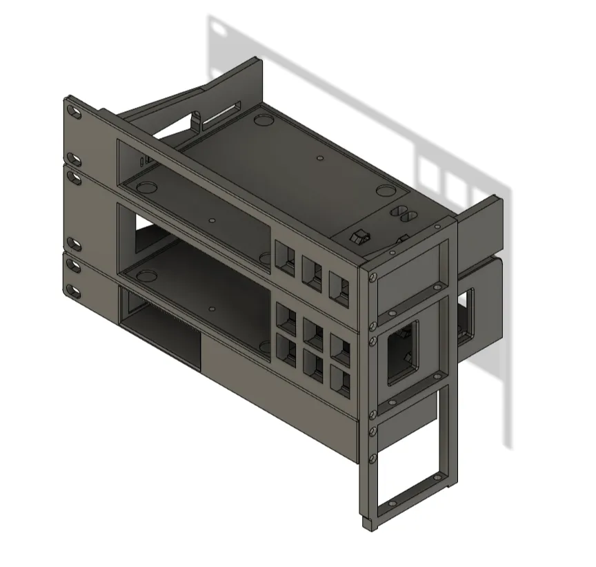 Rackmount lateral support - Modular by cIPA28 - MakerWorld