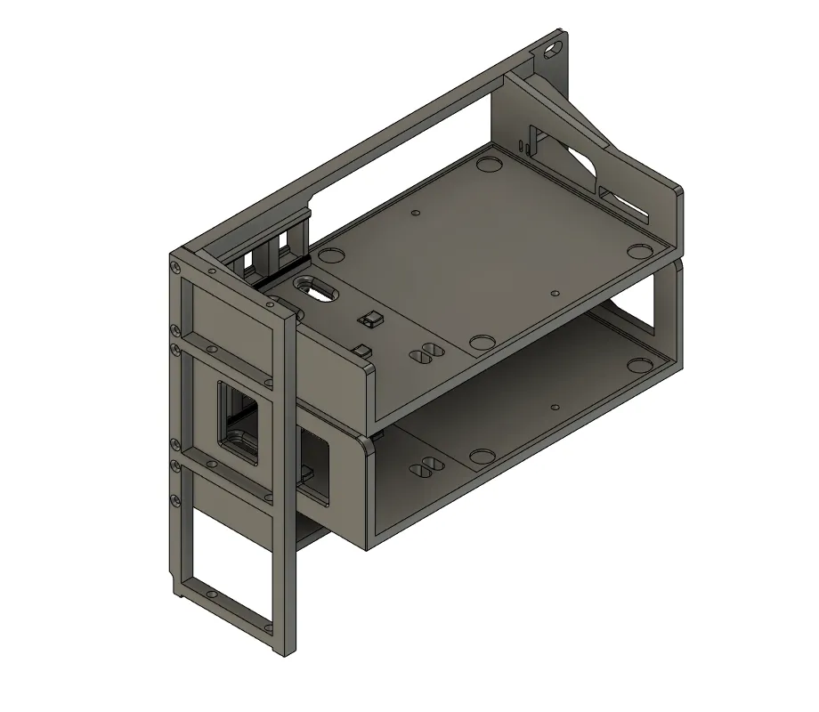 Rackmount lateral support - Modular by cIPA28 MakerWorld: Download Free 3D Models