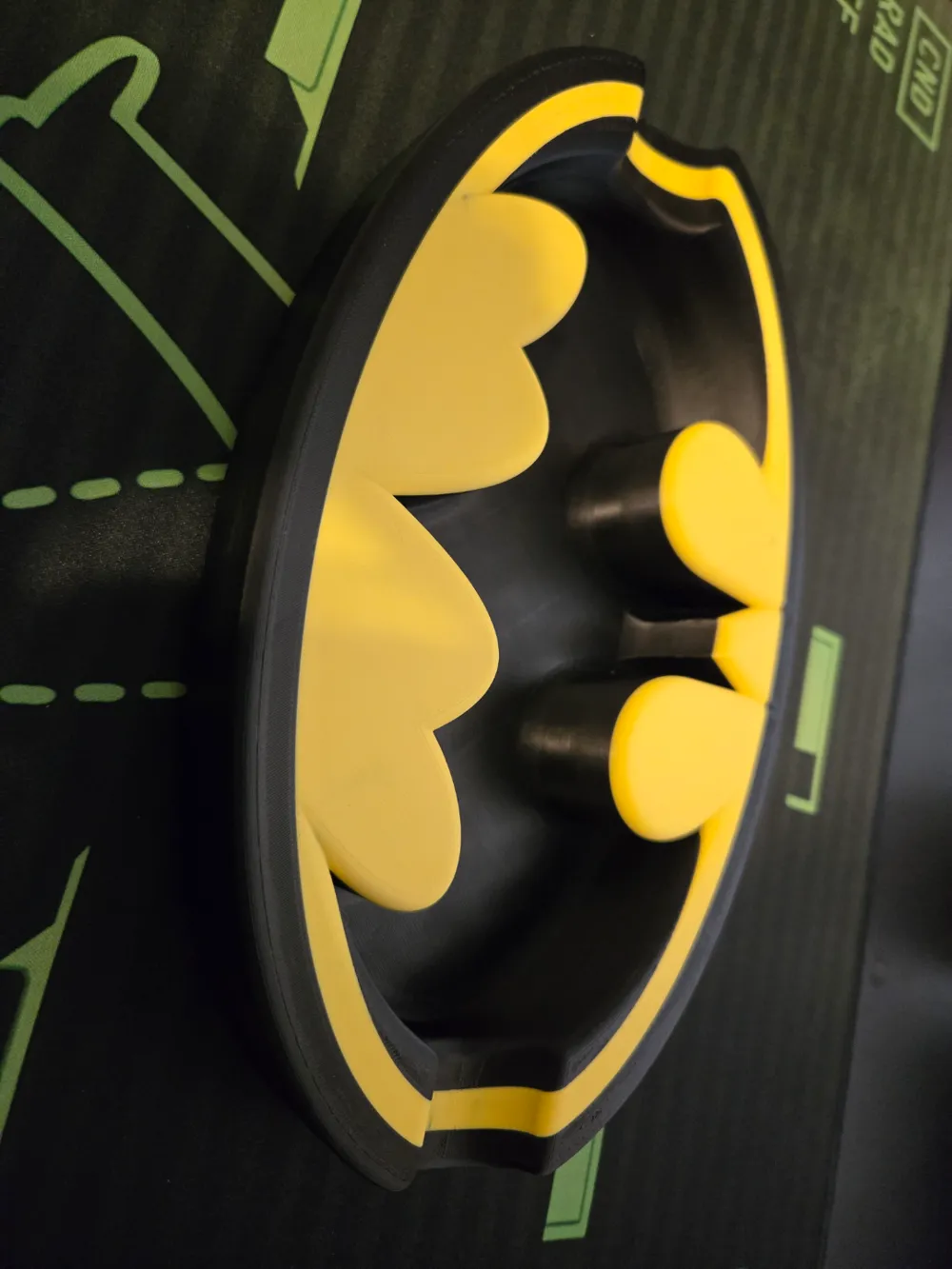 Batman Logo Ashtray - Free 3D Print Model - MakerWorld
